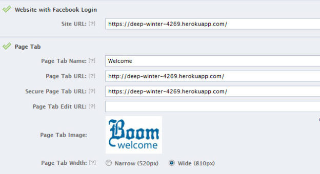 Making Iframed welcome page on Facebook using Heroku - 2012 - Boom Visibility